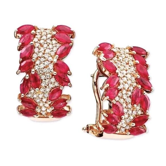 Effy | Jewelry | Rosa By Effy Ruby 358 Ct Tw And Diamond 2 Ct Tw In 14k ...